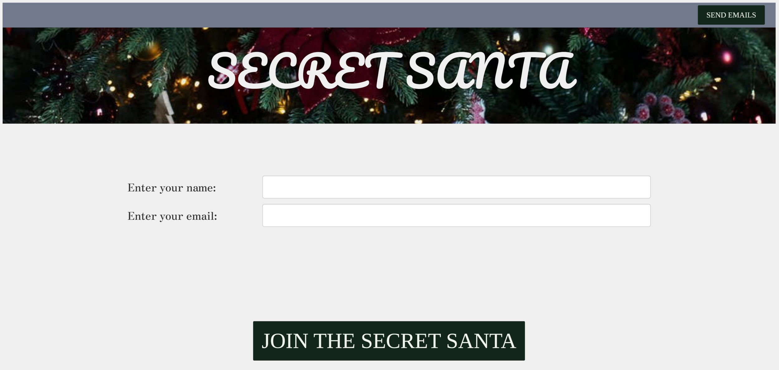 Choosing Secret Santas With Python Choosing Secret Santas With Python