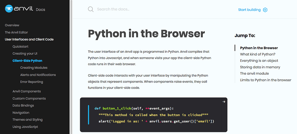 Anvil Reference Docs - new and improved! - Announcements - Anvil ...