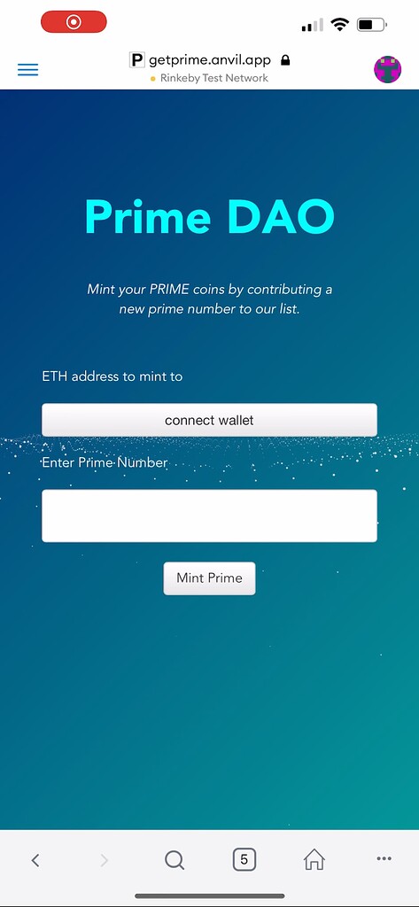 Prime DAO - submit prime numbers, mint coins - Show and Tell - Anvil ...