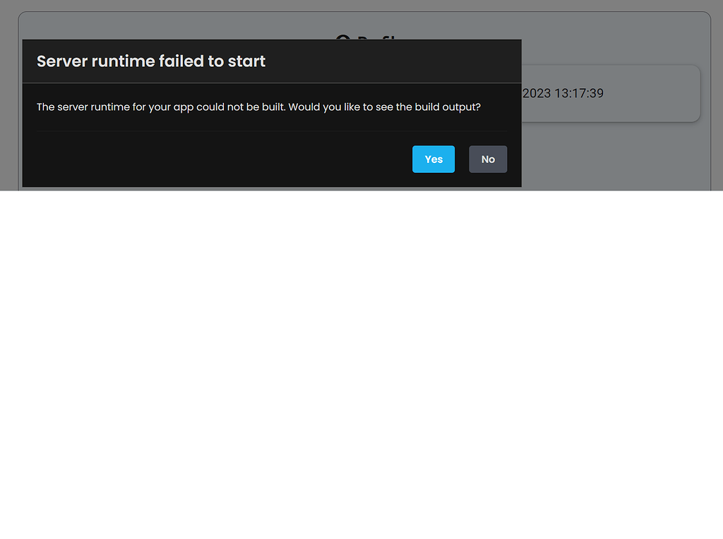 Could not launch server runtime - image build failed. (after a pause) - Anvil Q&A - Anvil ...