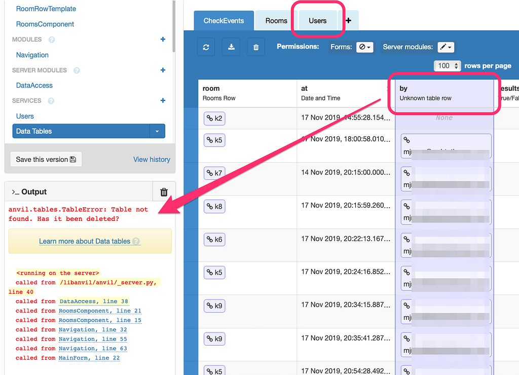 Using Users table from other app breaks app - Anvil Q&A - Anvil ...
