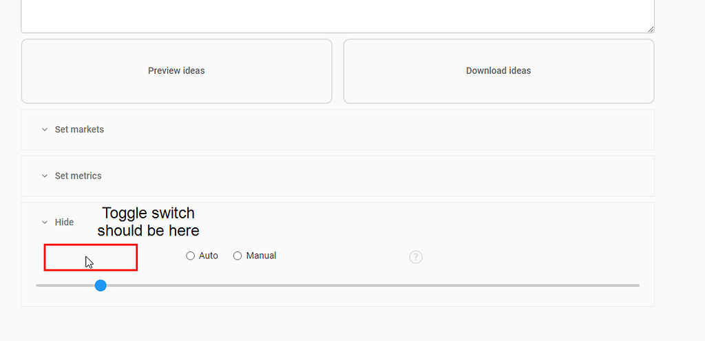 Toogle Switch not visible when expected - Bug Reports - Anvil Community ...