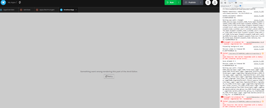 Beta Editor Errors when trying to move a form to a package - Bug Reports - Anvil Community Forum