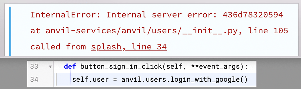 [FIXED] Internal Server Error (possibly linked to Google SSO) - Bug Reports - Anvil Community Forum