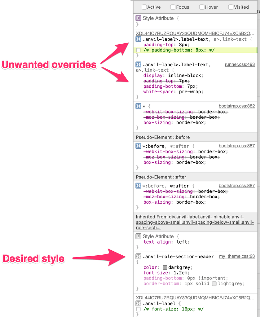 Why is styling of custom role overridden? - Anvil Q&A - Anvil Community Forum