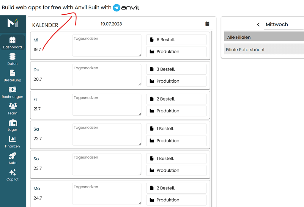 Build web apps for free banner on production apps - Anvil Q&A - Anvil ...