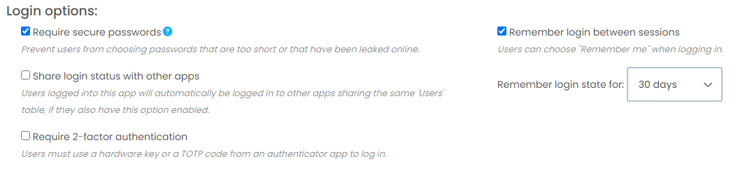 Shared login feature in new apps - Anvil Q&A - Anvil Community Forum