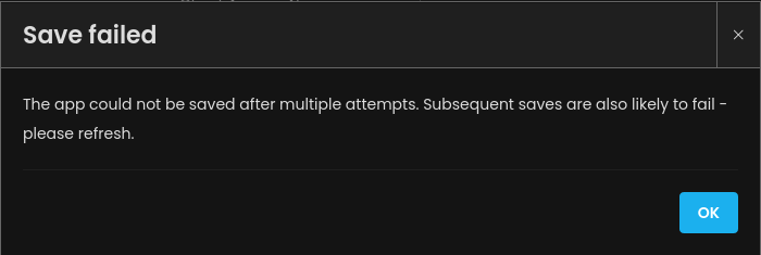 Save failed when trying to use the editor - Anvil Q&A - Anvil Community Forum