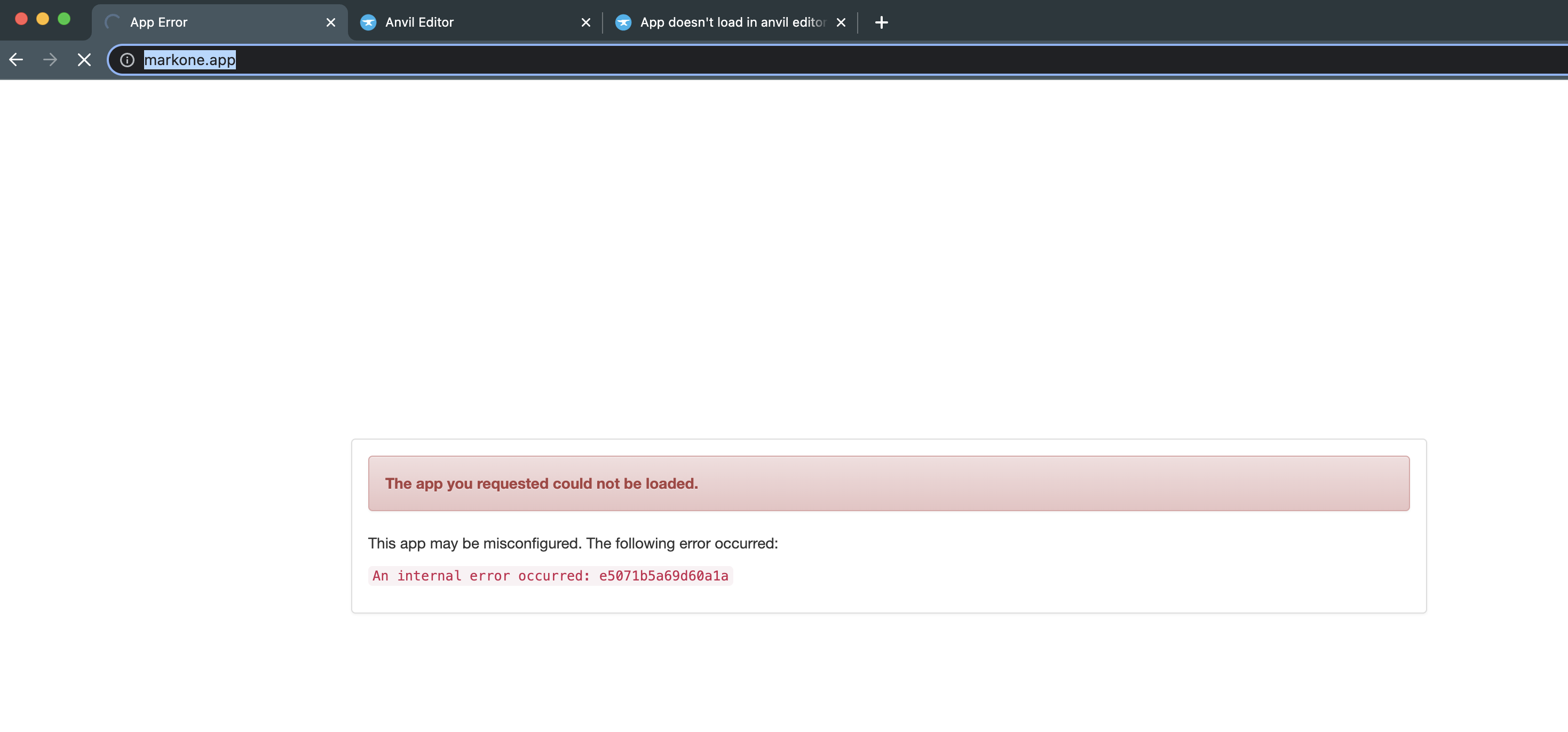 App outage (should now be resolved) - Anvil Q&A - Anvil Community Forum